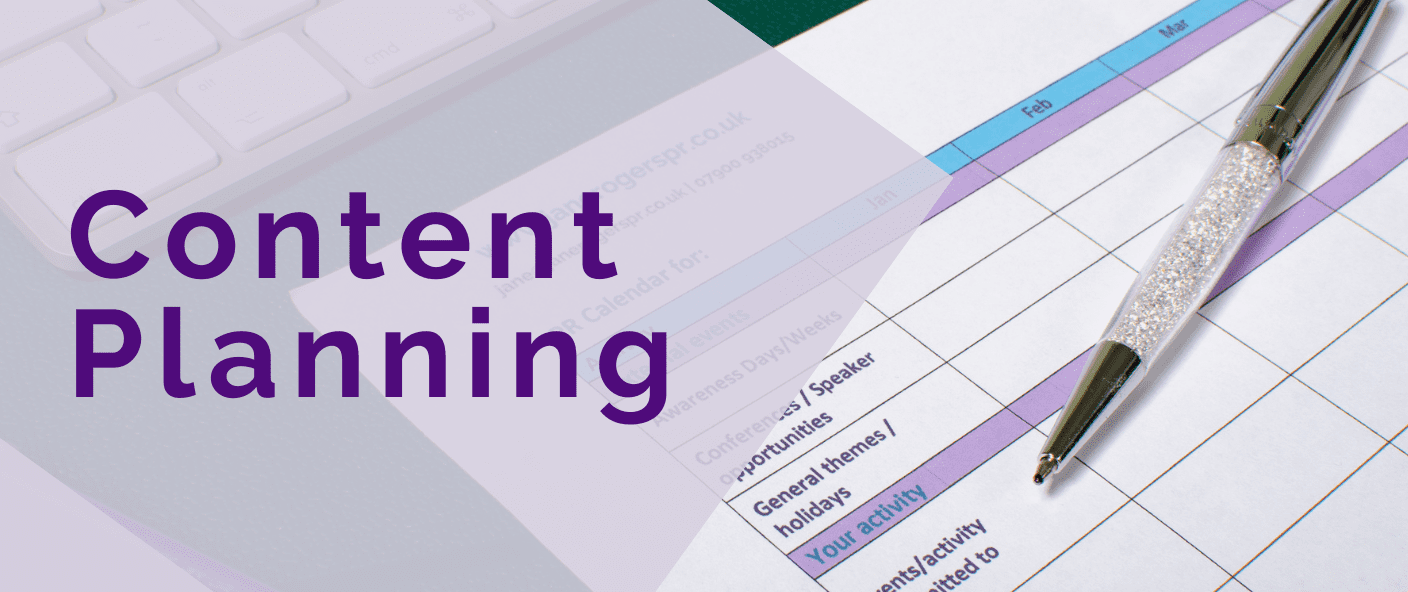 Content planning - Jane Rogers PR